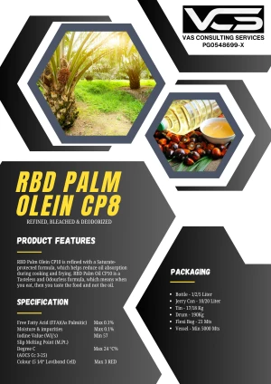 Buy Rbd Palm Olein Cp8 from VAS Consulting Services, Malaysia ...