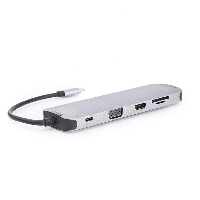 Buy 10 In 1 Usb Type C To Vga Hdm Adapter Docking Station 1gbps ...