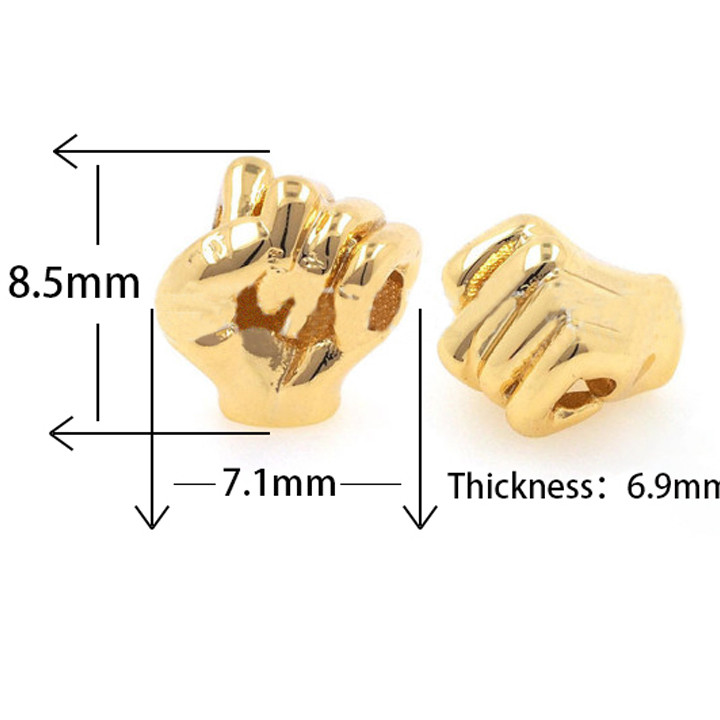 Buy 2021 Sailing Diy Acessories Copper Micro Pave Zircon Fist Jewelry ...