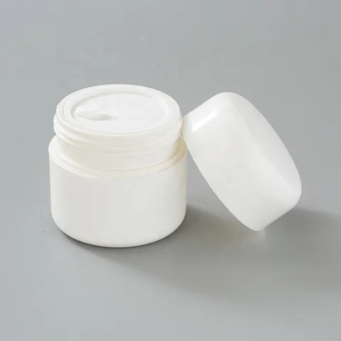 Buy 30g 50g Round Cream Jar Plastic Refillable Inner Cream Moisturizer ...