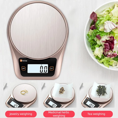 Buy 5kg Weighing Scale Cooking Baking Electronic Kitchen Digital Scale ...