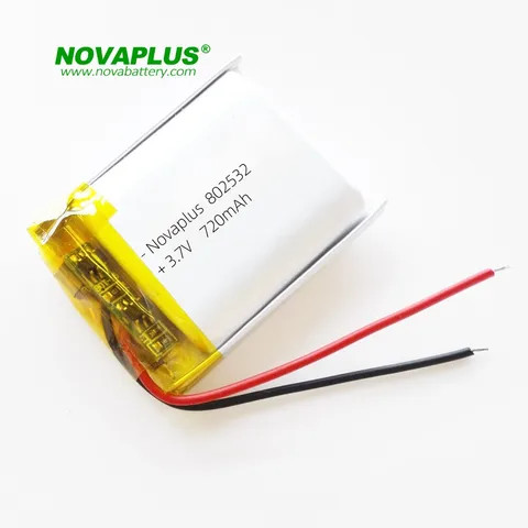 Buy 802532 3.7v 720mah 802633 502530 Lipo Rechargeable Battery Ce Rohs ...