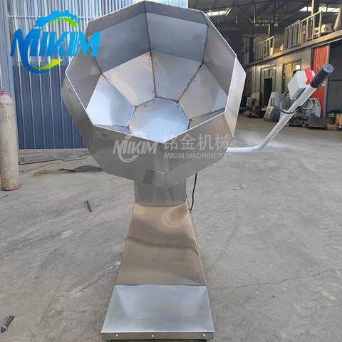Buy Automatic Octagonal Drum Seasoning Machine Nut Flavoring Potato ...
