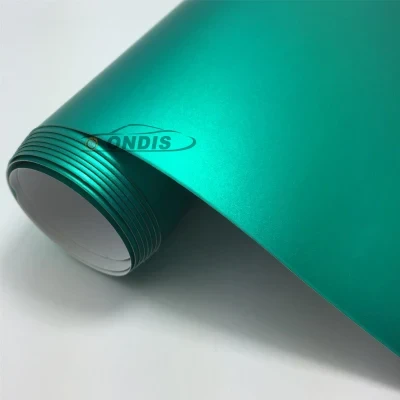 Buy Chrome Car Decal Sticker Matte Chrome Accessories Blue Car Wrap ...