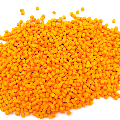 Buy Colorful Plastic Film Masterbatch Orange Pellets Pe Plastic ...
