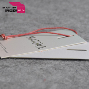 Buy Custom Garments Recycled Clothing Paper Hang Tag Elastic Loops ...