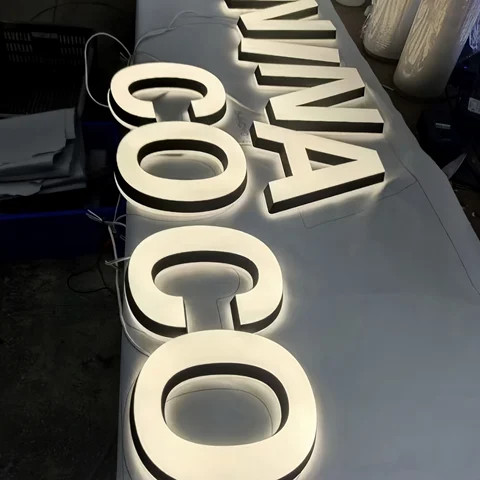 Buy Custom Wall 3d Logo Sign Led Logo 3d Led Luminous Signs Acrylic ...