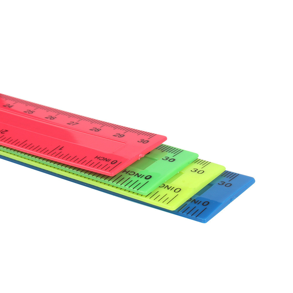 Buy Customizable Logo 30cm Scale Plastic Ruler 12inch Straight Ruler ...
