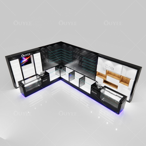 Buy Customized Hookah Glass Frameless Display Showcase Smoke Display ...