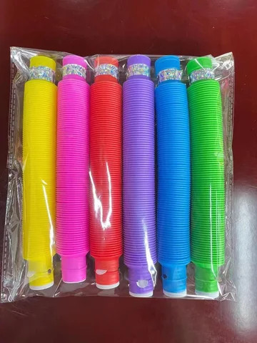 Buy Delivery Lights Up Toys Led Pop Tube Pipes Plastic Children ...