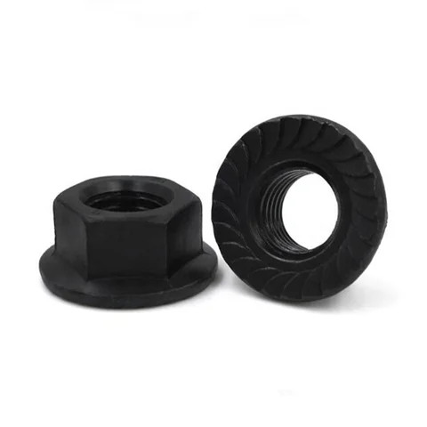 Buy Din 6923 Iso 4161 Grade 8, Class 10.9 Carbon Steel Black Flange Nut ...