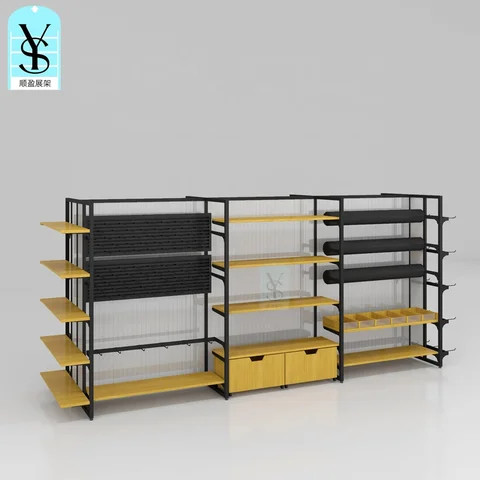 Buy Double Side Convenience Store Display Shelf / Rack Gondola ...