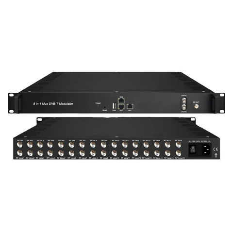 Buy Dvb-s Tuner To Rf Modulator 16 Carriers Outputs 16 In One Qam ...