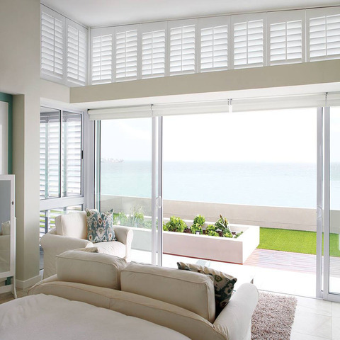 Buy European Standard Black Window Shutter Bathroom Plantation Shutters ...