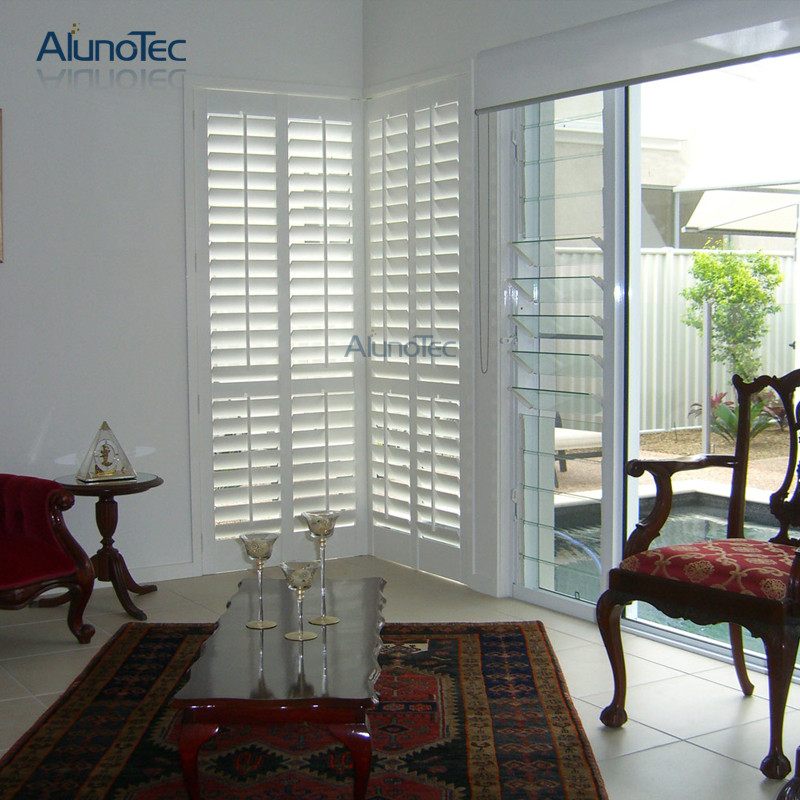 Buy Factory Custom Interior Bi-fold Aluminium Window Shutters from ...