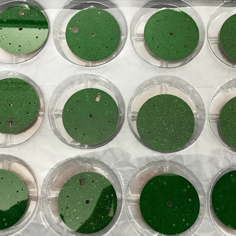 Buy Gemstone Watch Dials Green Sandstone Dials For Making Watches from ...