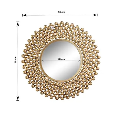Buy Gold Arabic Style Mirror 28 Inches Large Round Wall Mirror Modern ...
