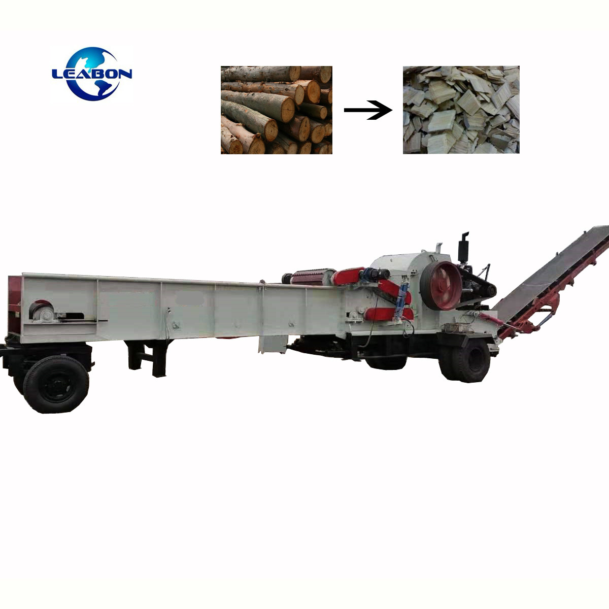 Buy Heavy Duty Big Wood Chipper Bx-2113d Movable Diesel Engine Wood ...
