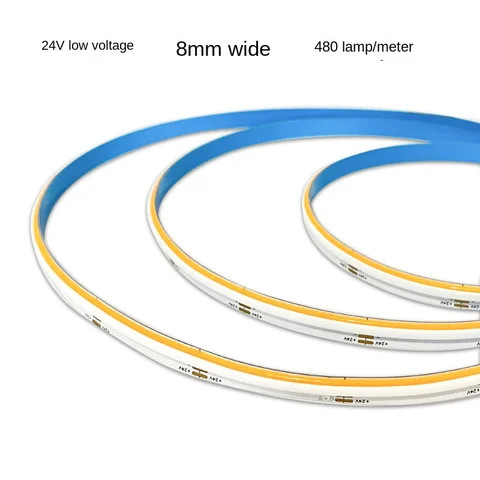 Buy High Cri90 Side Emitting Cob Led Strip Light Flexible 24v 480leds ...