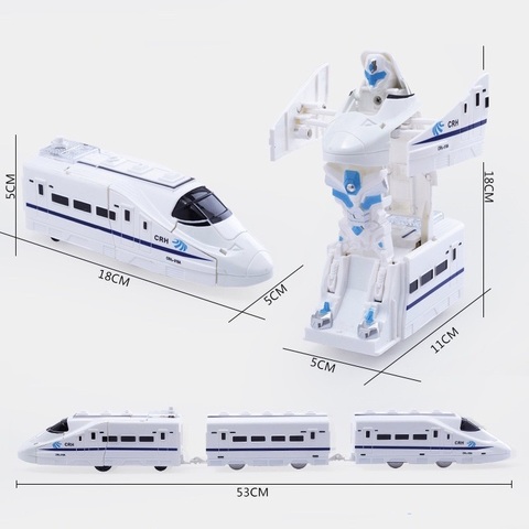 Buy High Speed Train Toy Train Set Electric Transform High Rail Car Toy ...