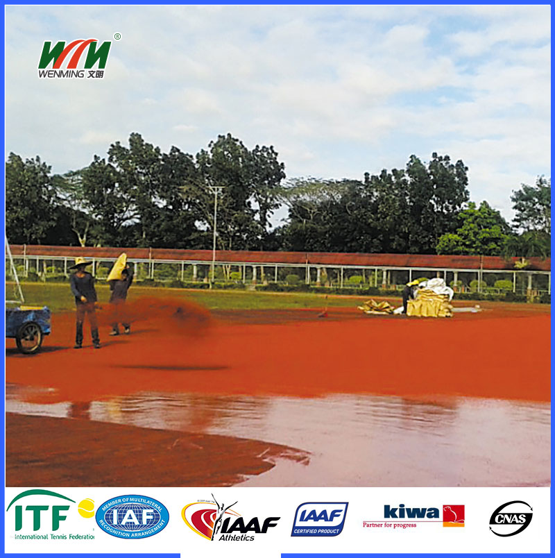 Buy Iaaf Approved Spray-coat Rubber Running Track Paint Epdm Granules ...