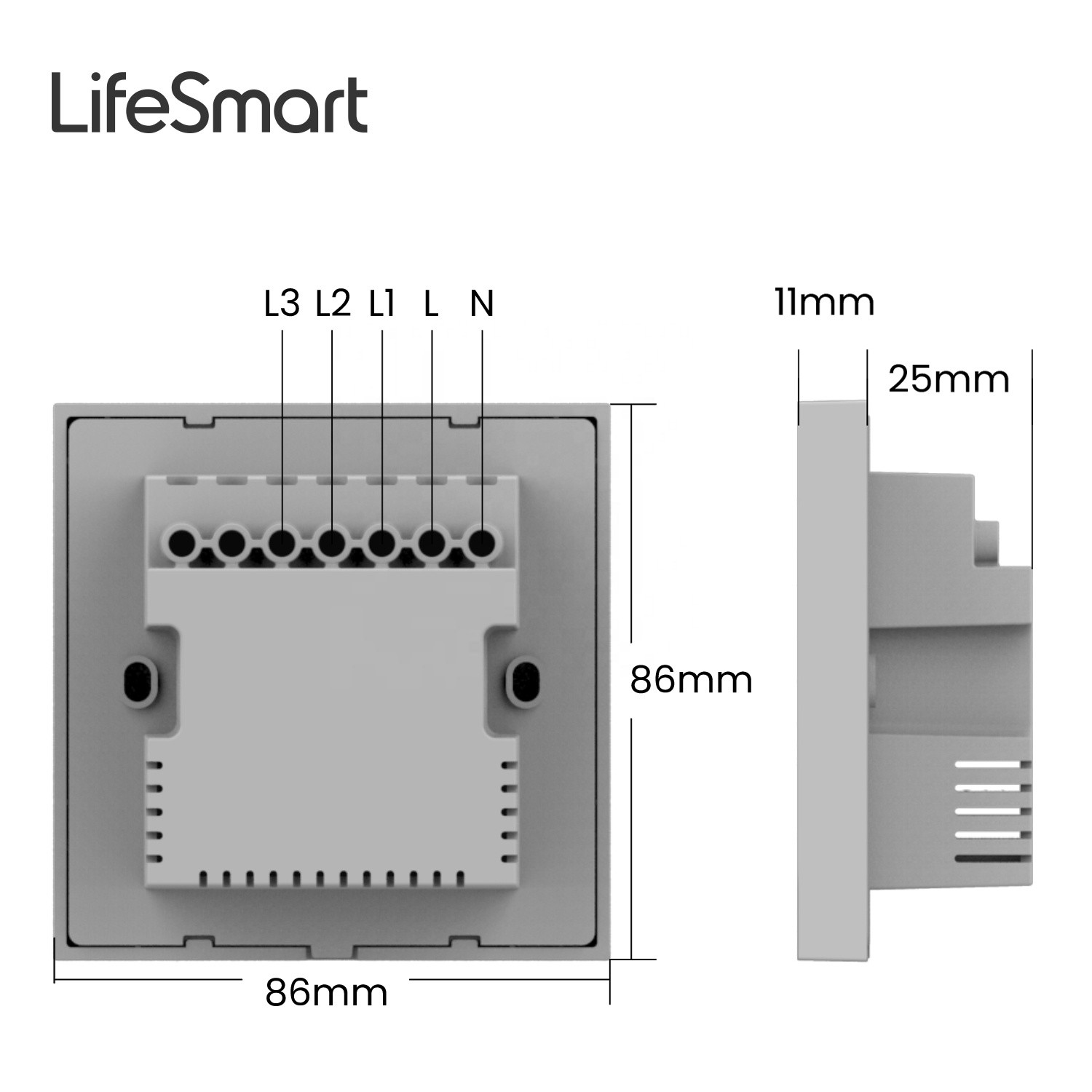 Buy Lifesmart Nature Mini Touch Screen Smart Wall Switch Temperature ...