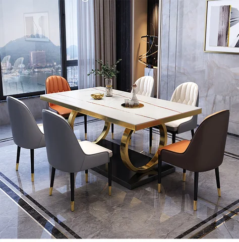 Buy Luxury Style Cheap Price Dining Table Set For 6 Chair Dining Room ...