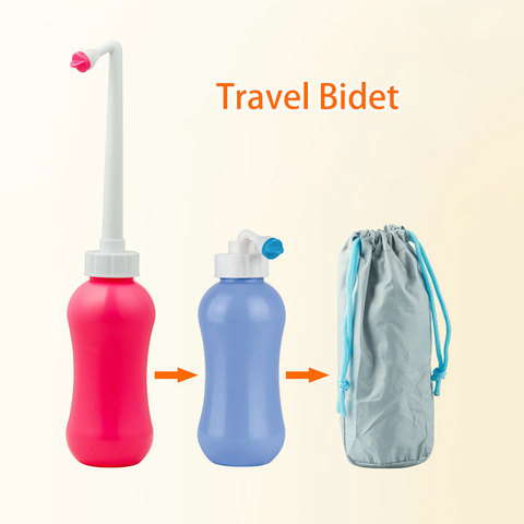 Buy Manual Bidet 650ml Personal Handheld Travel Portable Bidet Butt Washer Retractable ...