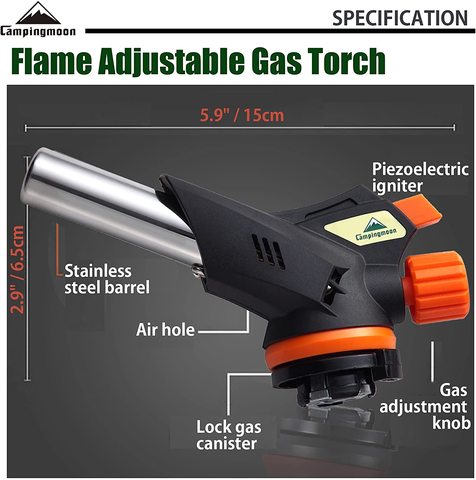 Buy New Product Butane Jet Flame Gas Torch Camping Bbq Lighter Culinary ...