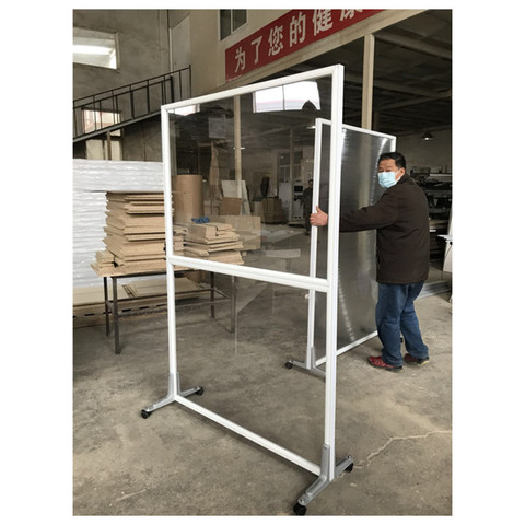 Buy Office Aluminum Wall Partition Clear Acrylic Partition Wall Panel ...