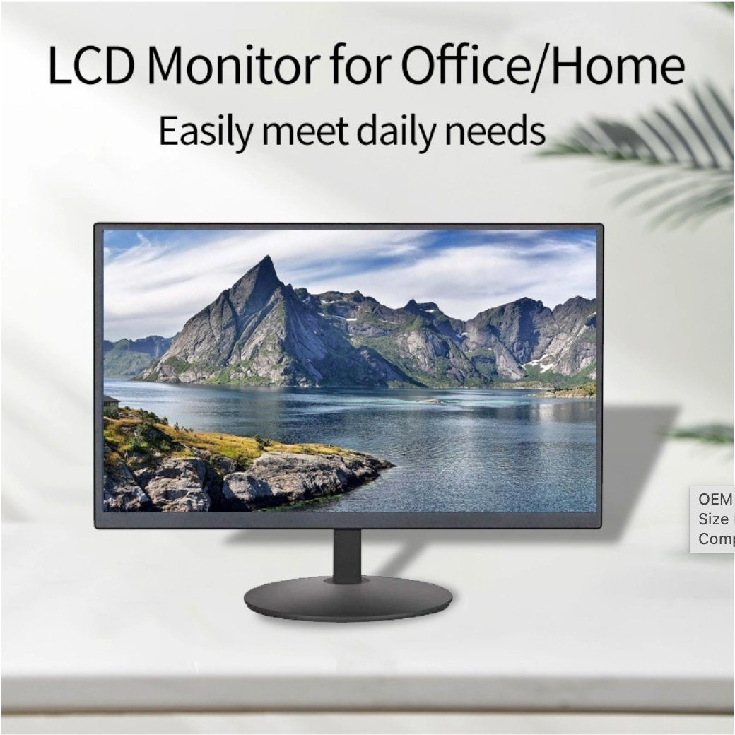 Buy Pcv C190 19 Inch Pc Monitor Black Flat Tft Led Screen Hd Lcd ...