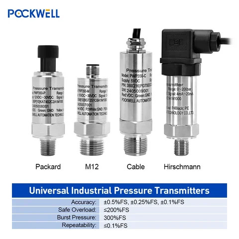 Buy Pressure Sensor 4-20ma 0.5-4.5v I2c Rs485 Output 1/4 Npt G1/2 Water ...