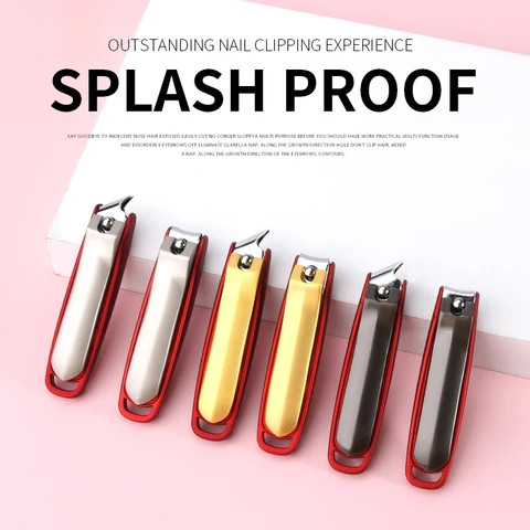 Buy Professional Sharp Fingernail Toenail Clipper Cutters Abs Rubber ...