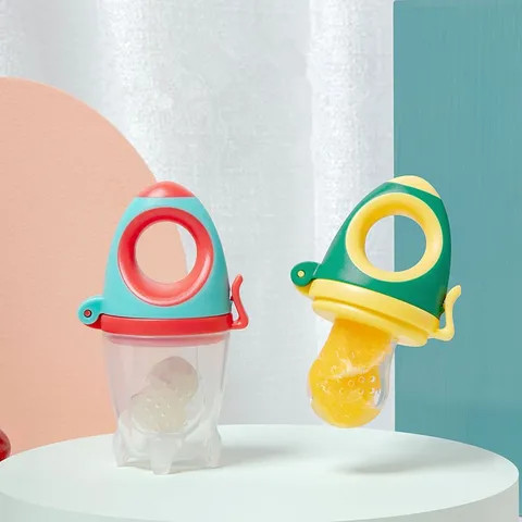 Buy Ready To Ship Bpa Free Silicone Rocket Mesh Baby Feeder Vegetable ...