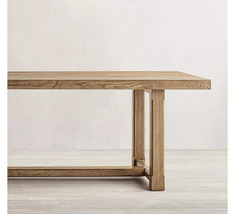 Buy Restaurant Long Solid Wood Dining Table Eating Tables For Home Use ...