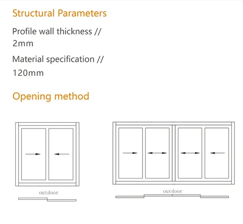 Buy Rg120 Sliding Door Good Price Aluminum Profile Good Lighting ...