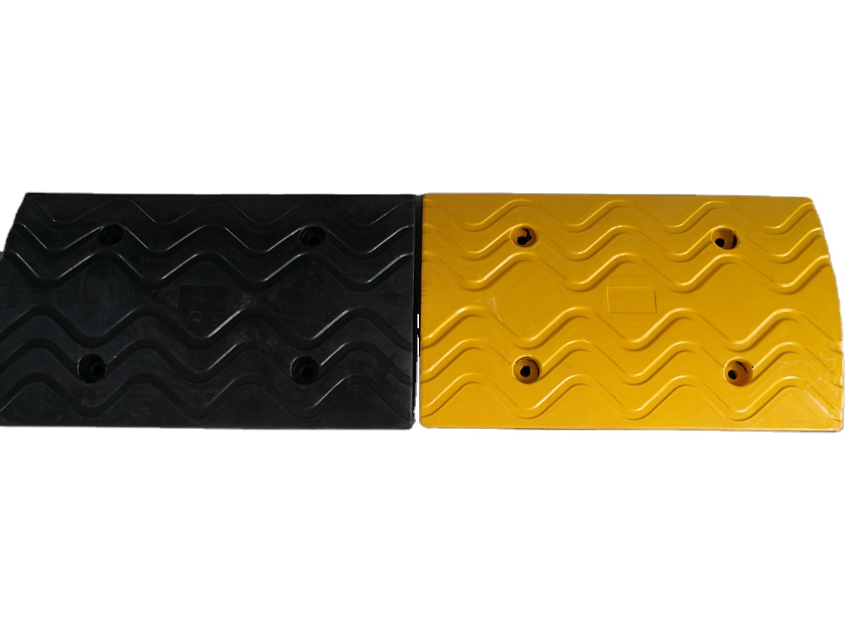 Buy Rubber Speed Bump 1meter Yellow And Black Road Ramp Speed Hump Road ...
