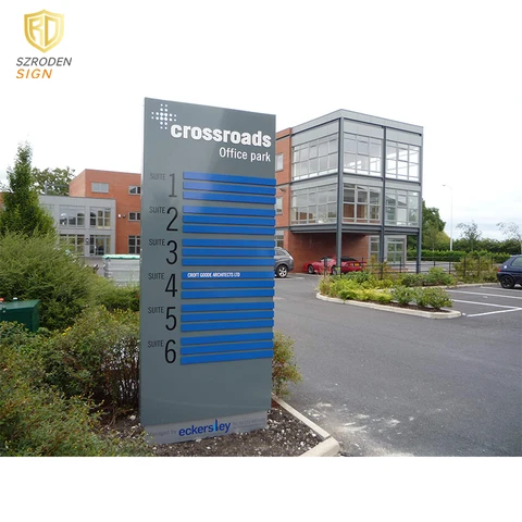 Buy Shenroden Outdoor Wayfinding Led Stainless Steel Pylon Sign Totem ...