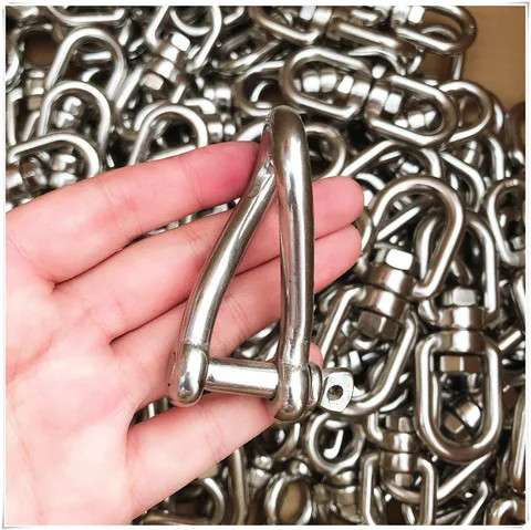 Buy Stainless Steel 316 Twist Shackle Anchor Shackle Heavy Duty Marine ...