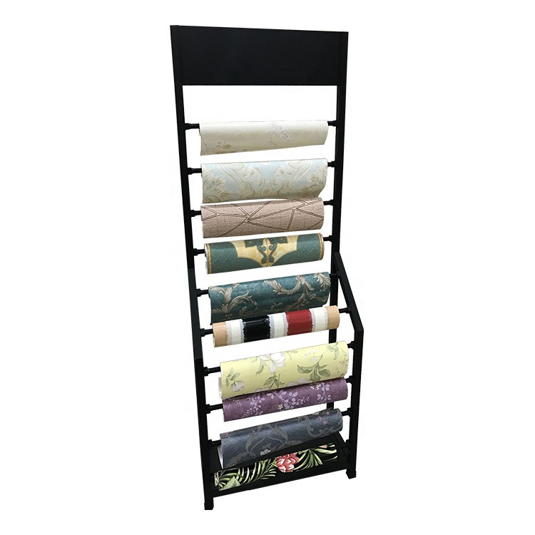 Buy Strong Meatal Wallpaper Display Stand Fabric Roll Display Stands ...