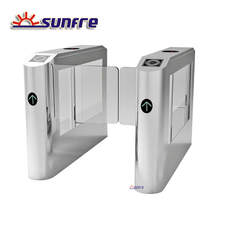 Buy Supermarket Swing Barrier Gate One Way Direction Accessing Control ...