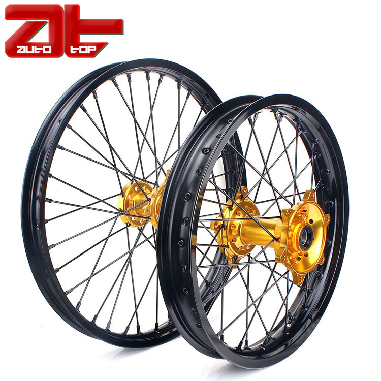 Buy Supermoto Complete 40 Spoke Motorcycle Wheel Rim With Wheel Hub And ...