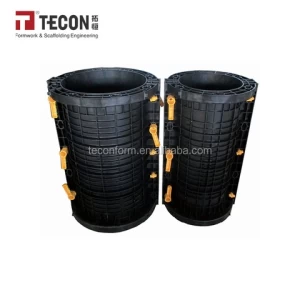 Buy Tecon Plastic Round Column Formwork For Concrete from Suzhou TECON ...