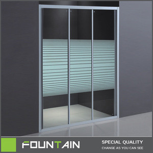 Buy Tempered Glass Panel Sliding Alu Bath Shower Screen from Hangzhou ...