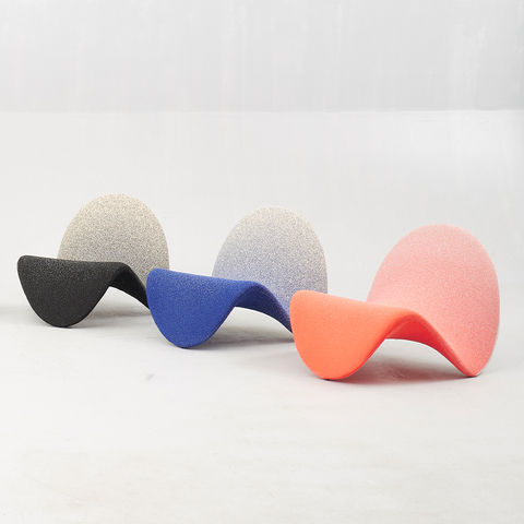 Buy Tongue Shape Mid Century Lounge Chair Stackable Accent Chairs ...