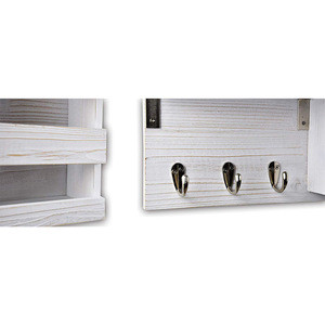 Buy Wall Mount Entryway Mail Envelope Organizer, Key Holder Hooks ...