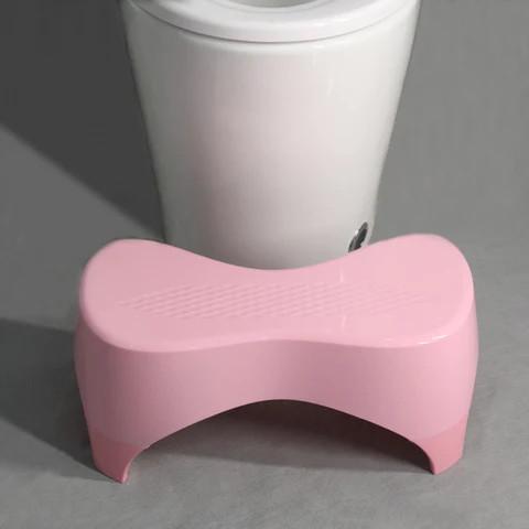 Buy Wholesale Pink Plastic Toilet Step Stool Thickened Adult Non-slip ...