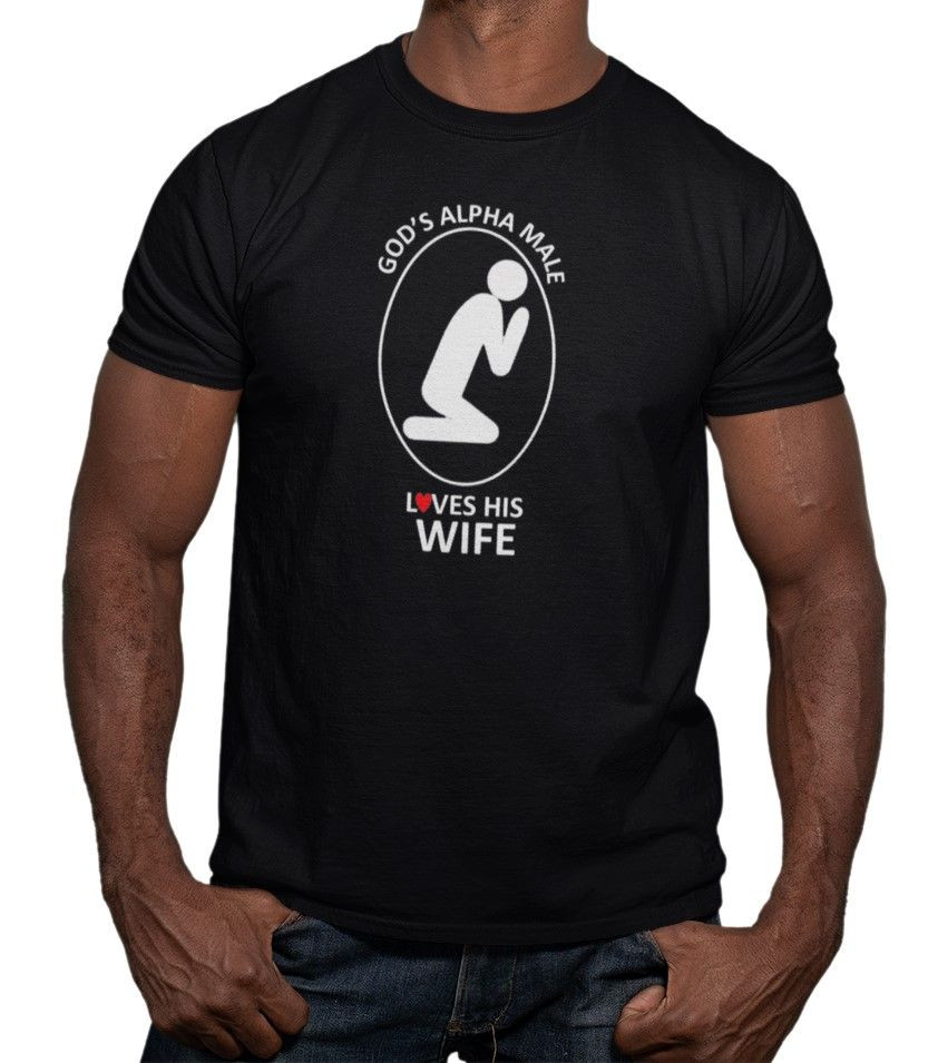 Buy God's Alpha Male Loves His Wife - Tshirt from SPIRIT VISION ...