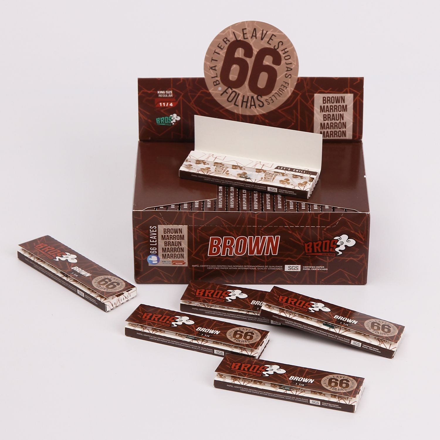 Buy Bros Brown Marrom Rolling Paper from Global Routes Import and ...