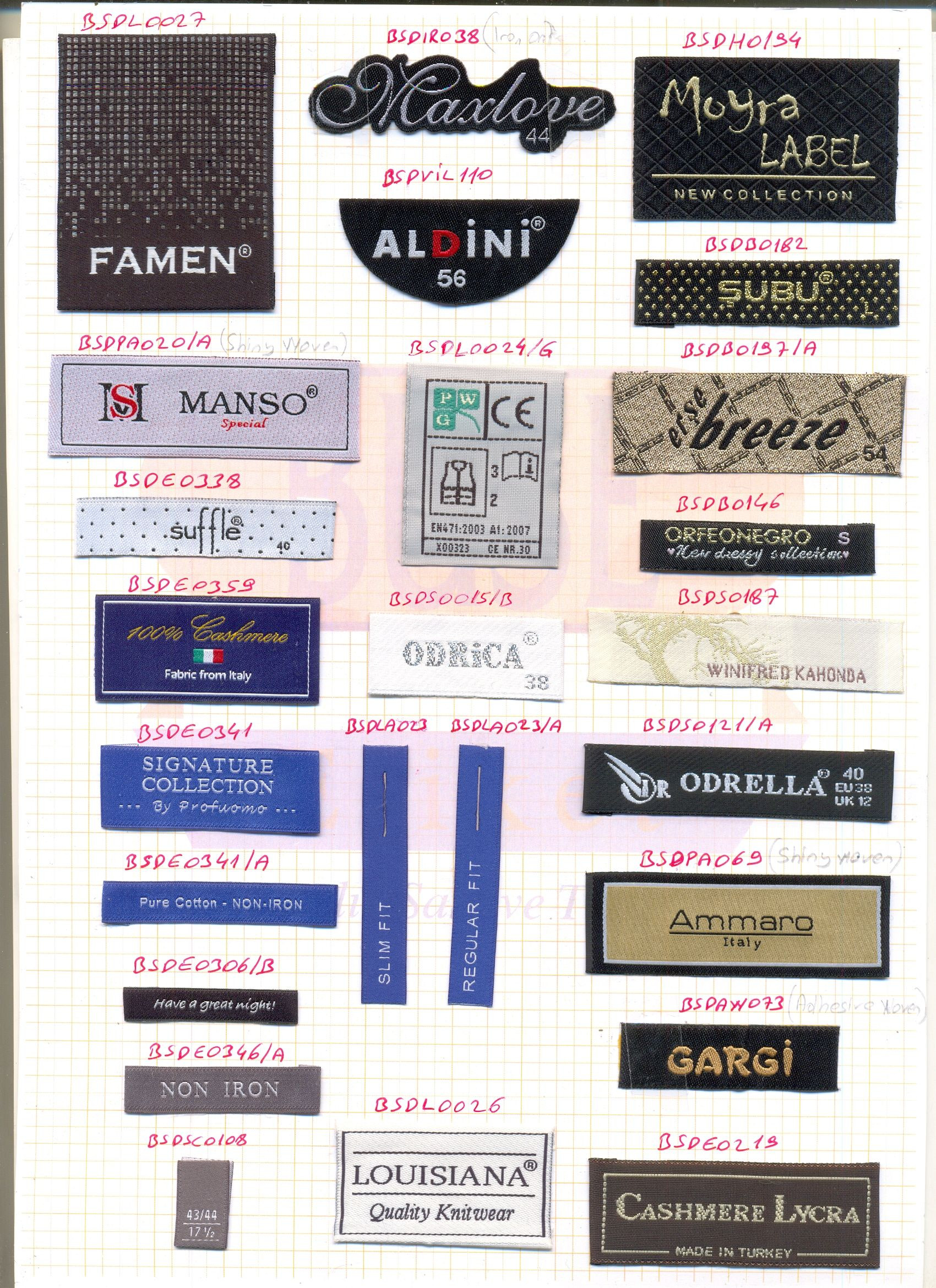 Buy Woven Labels/ All Textile Labels from Buse Label Co. Ltd., Republic ...